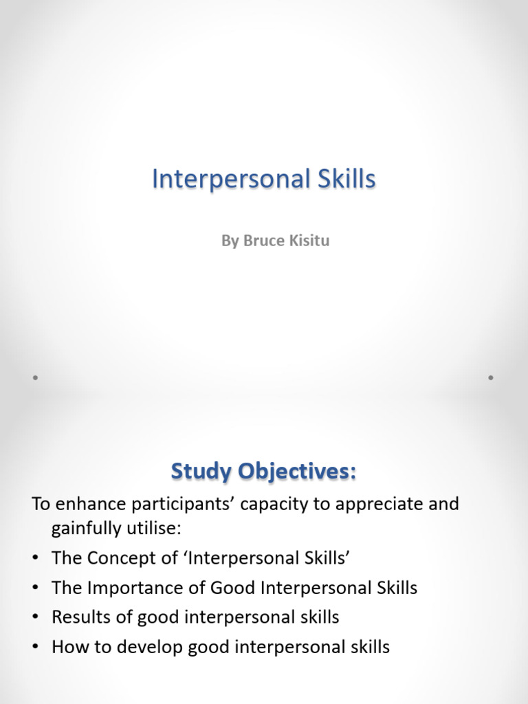 Mastering Interpersonal Skills Guide | PDF | Social Skills | Communication