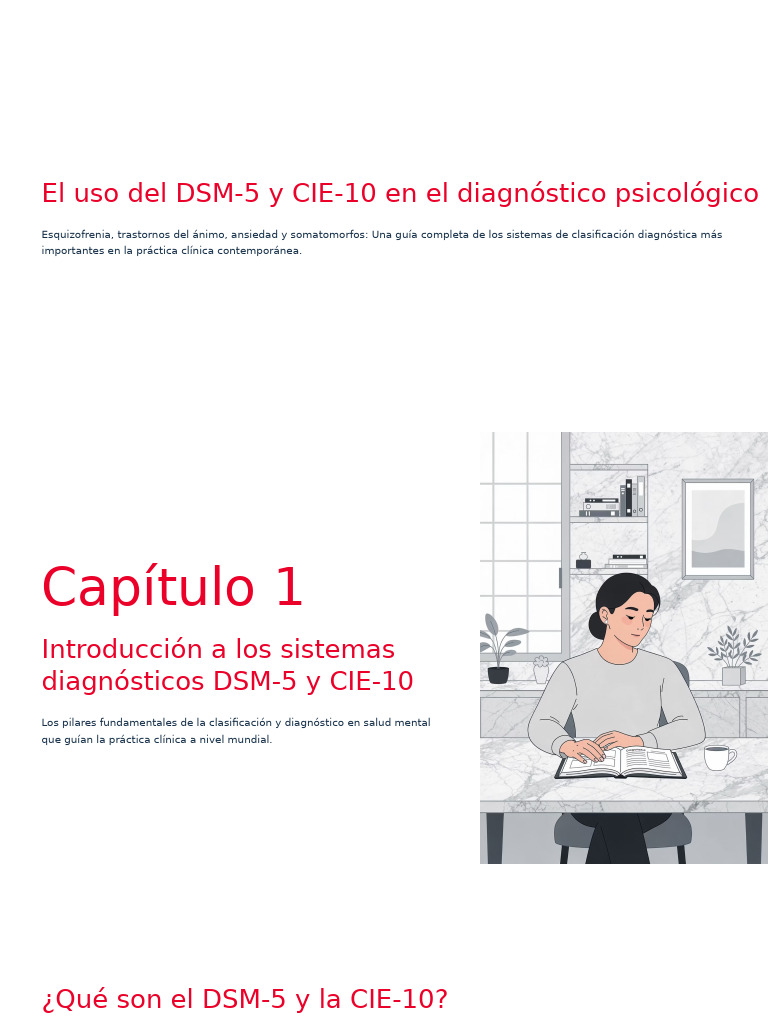 El Uso Del DSM 5 y CIE 10 en El Diagnostico Psicologico | PDF | Manual ...