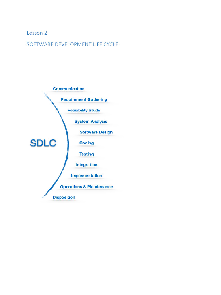 Lesson 2 SDLC | PDF | Software Development Process | Software Development