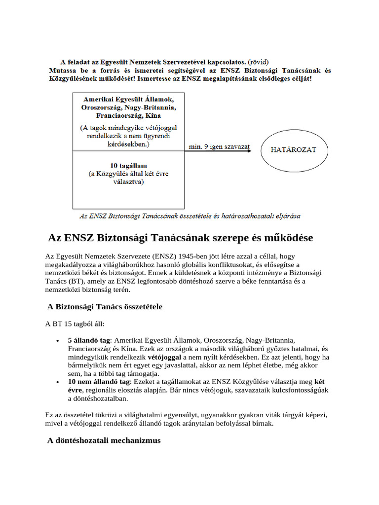 ENSZ Esszé | PDF
