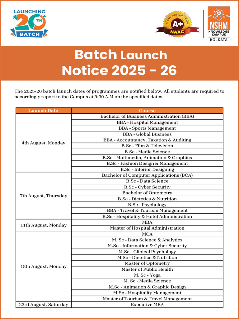 Batch Launch Letter | PDF