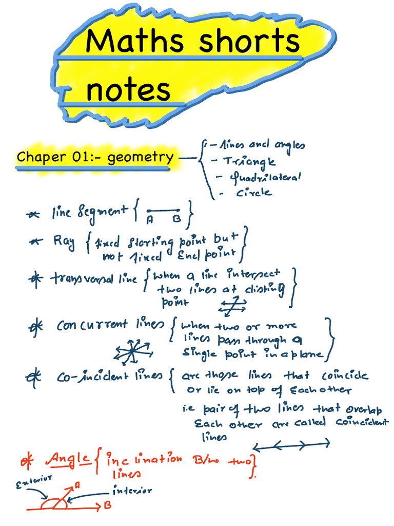 Math Short Key | PDF