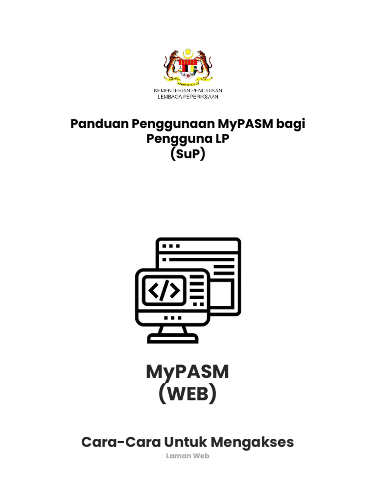 Manual Pengguna MyPASM (SuP) | PDF