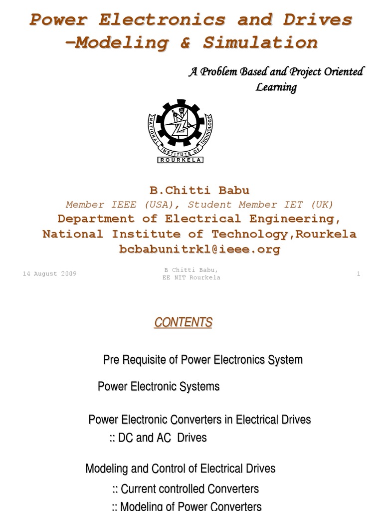 Power Electronics and Drives | PDF | Power Electronics | Electric Motor