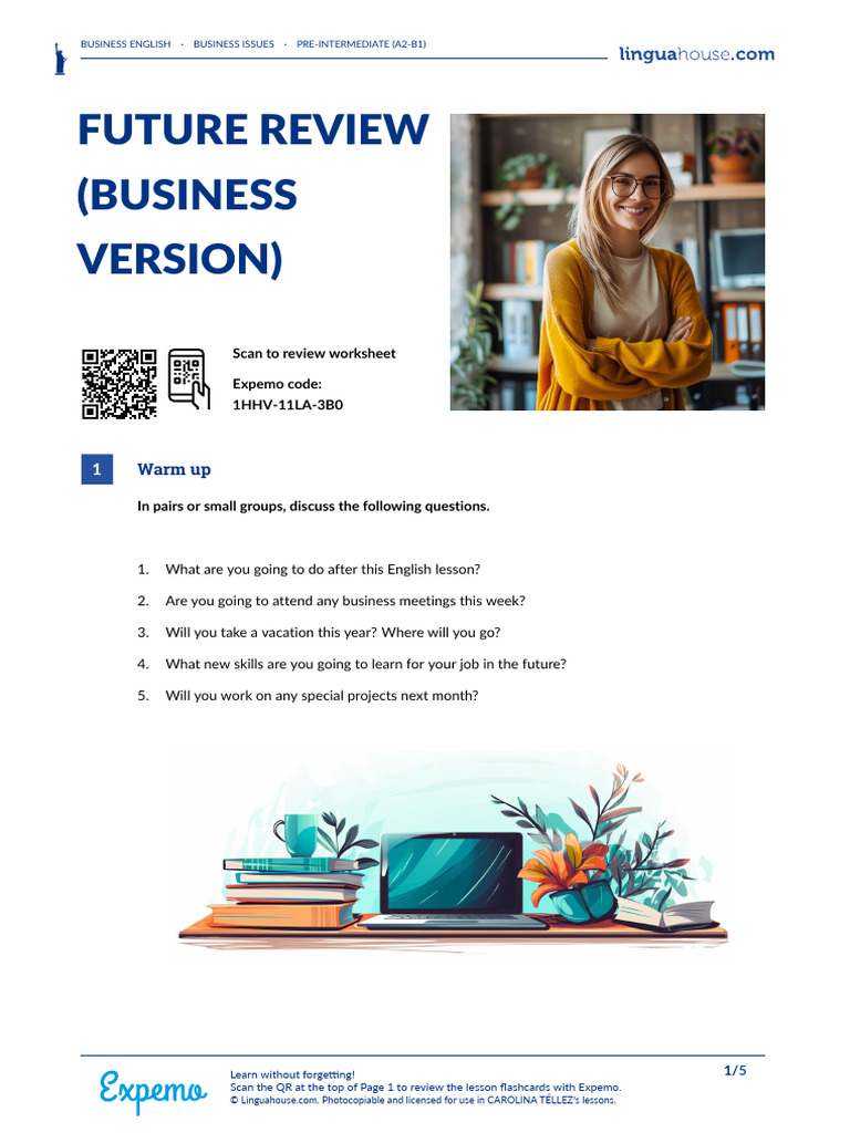 Future Review Business Version American English Teacher | PDF | Linguistics