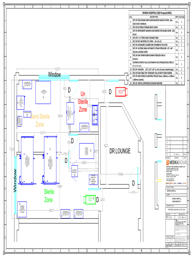 SPARSH Hospital Proposed (CSSD) Plan- 01.06.25 (1) | PDF