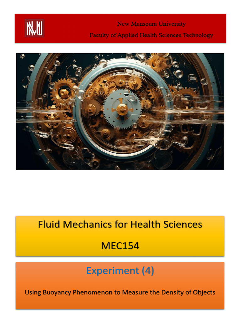 Buoyancy Experiment for Density Measurement | PDF | Buoyancy | Weight