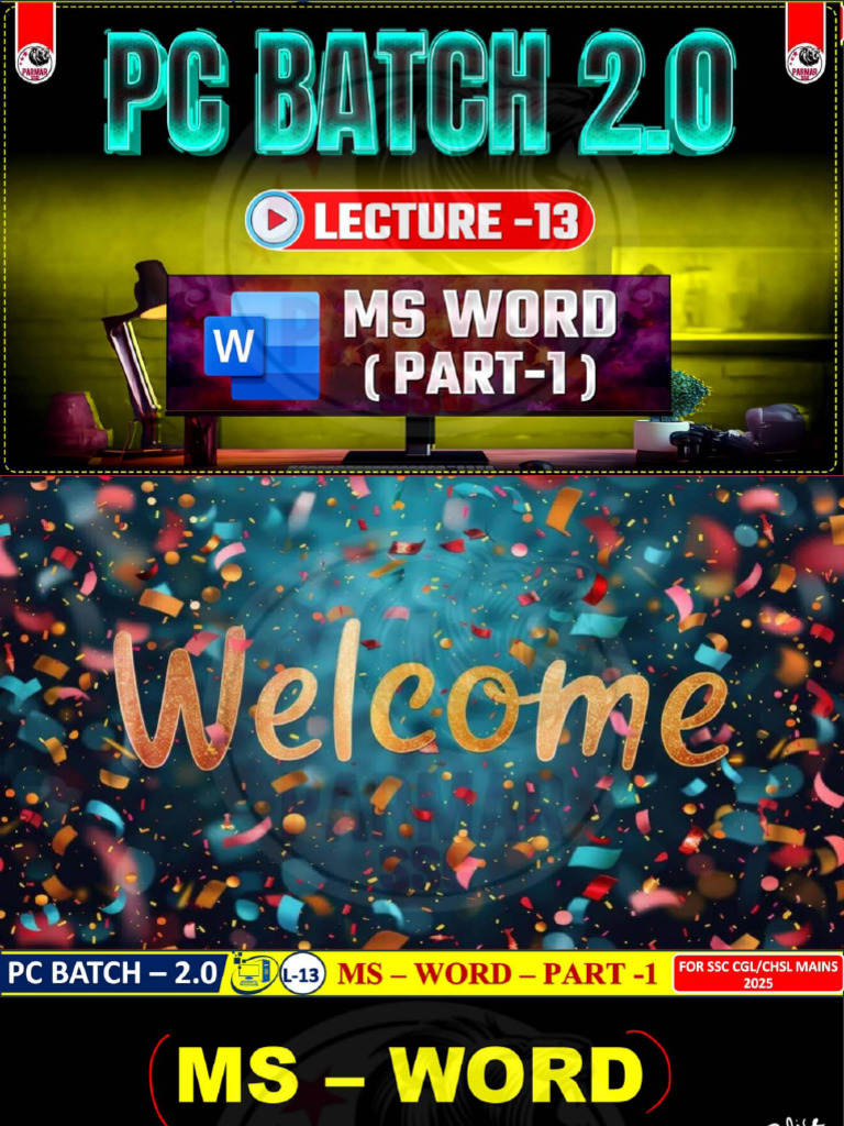 MS- WORD - PART -1 | PDF