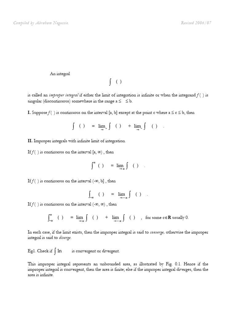 Lecture Note | PDF | Limit (Mathematics) | Sequence