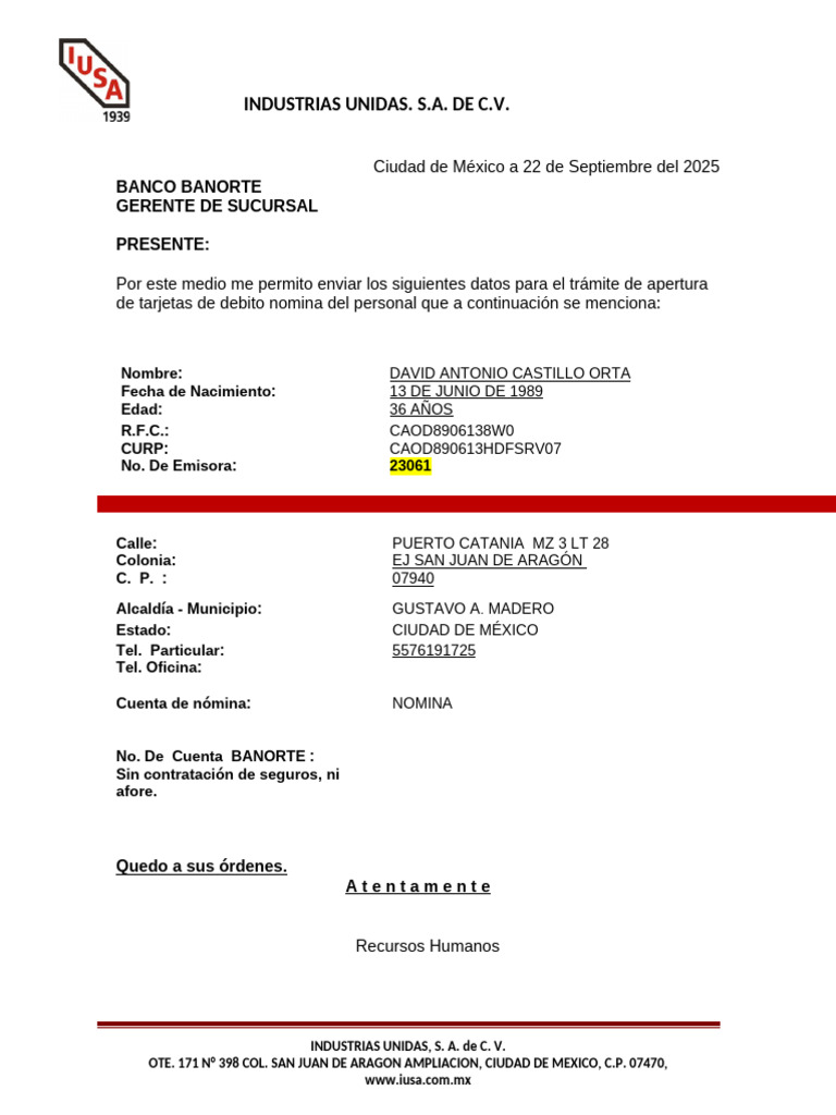 David Antonio Castillo Orta | PDF