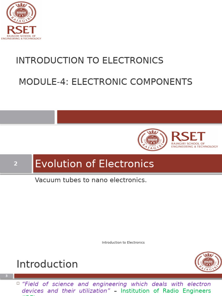Overview of Electronic Components Evolution | PDF | Integrated Circuit ...