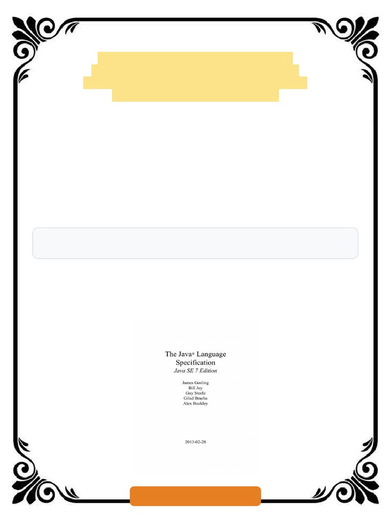 The Java Language Specification 7th Edition by James Gosling, Bill Joy ...