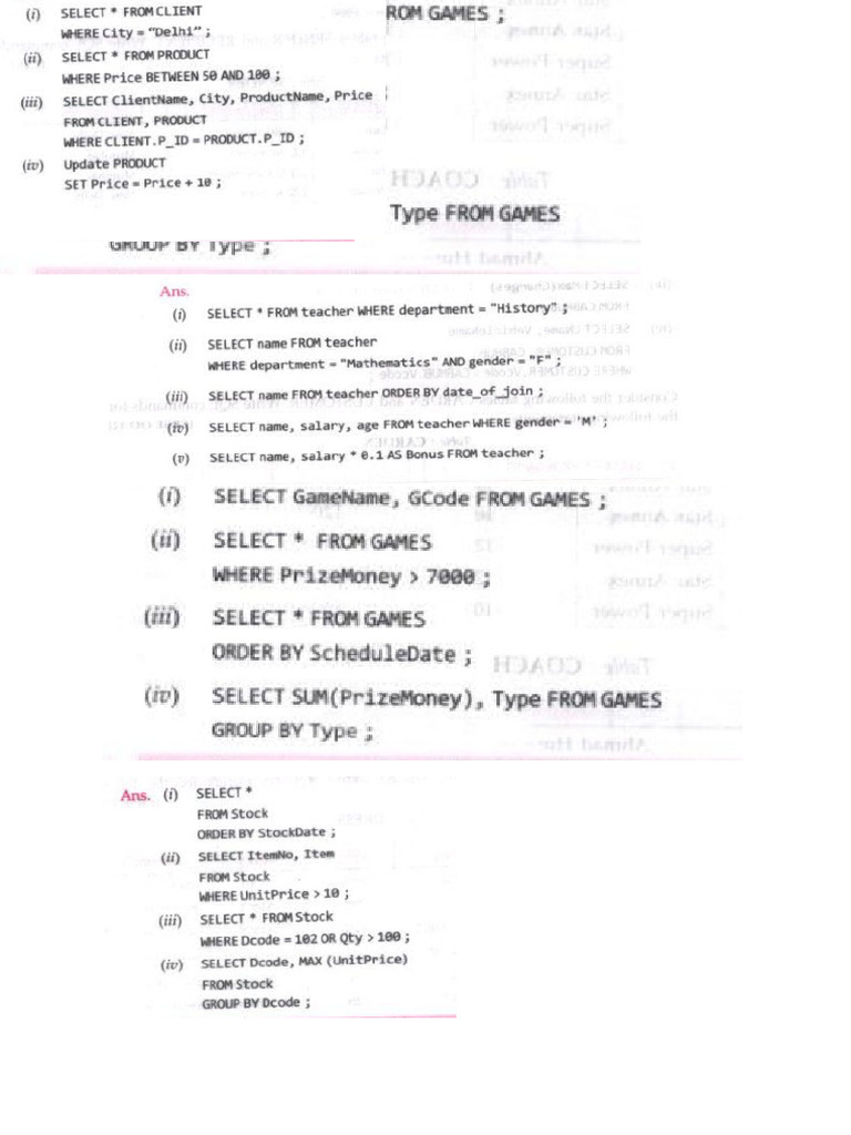 Practical SQL ANS | PDF