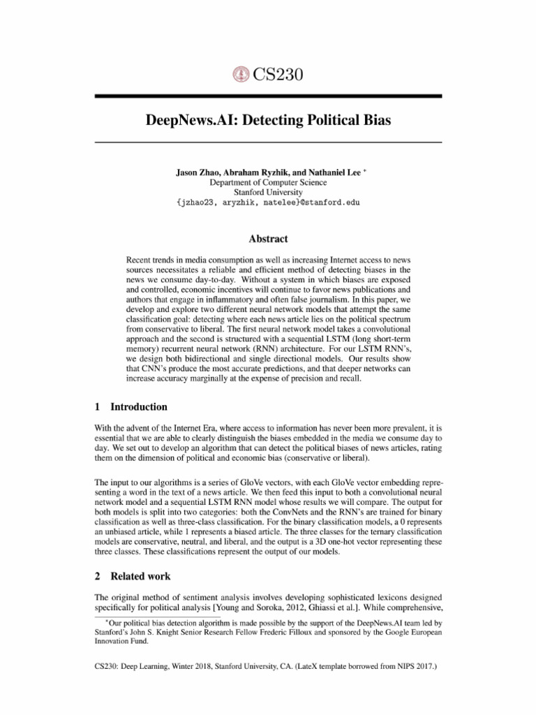 Detecting Political Bias | PDF