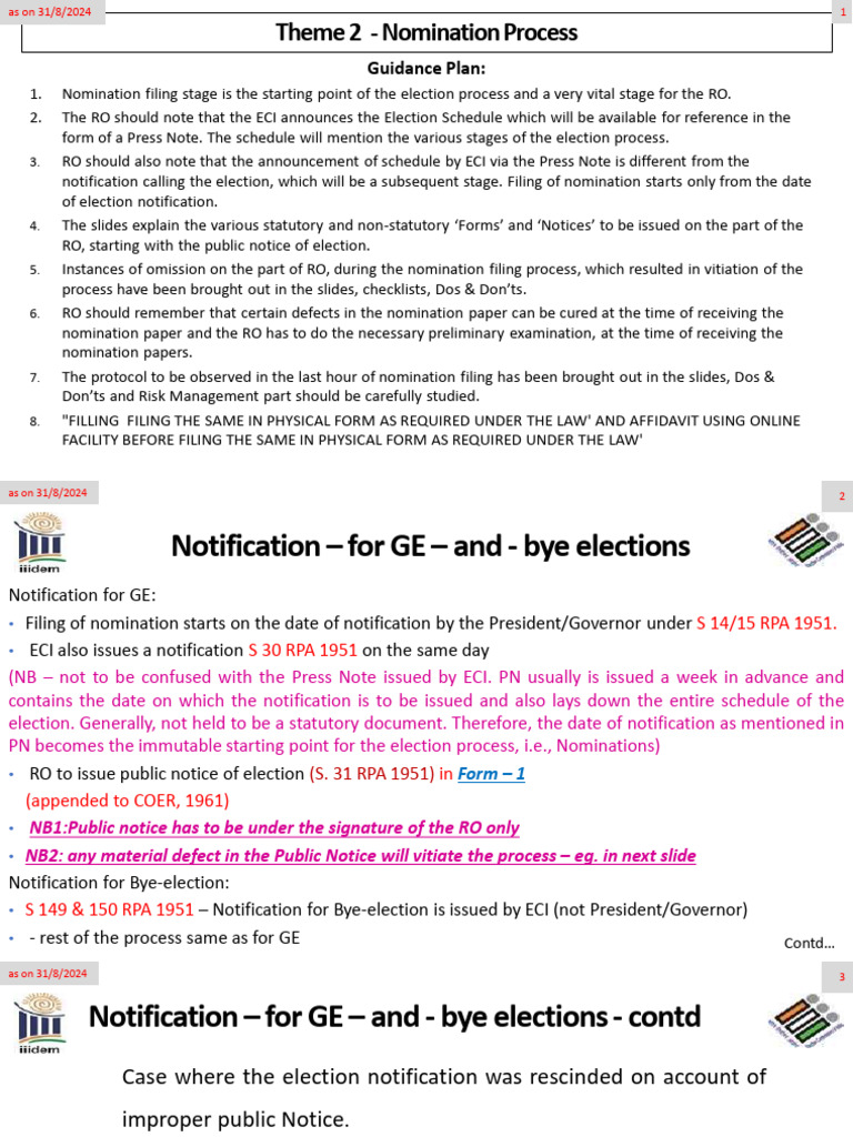B02 Th02 Nomination Process | PDF | Affidavit | Government