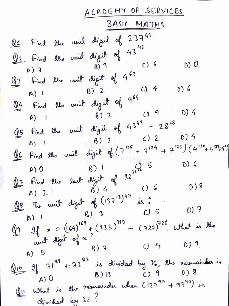basic math 14-12-25 | PDF