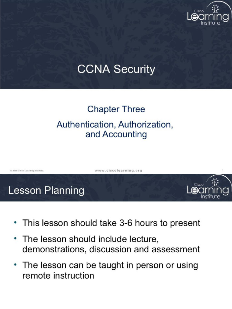 CCNA Security - Chapter 3 | PDF