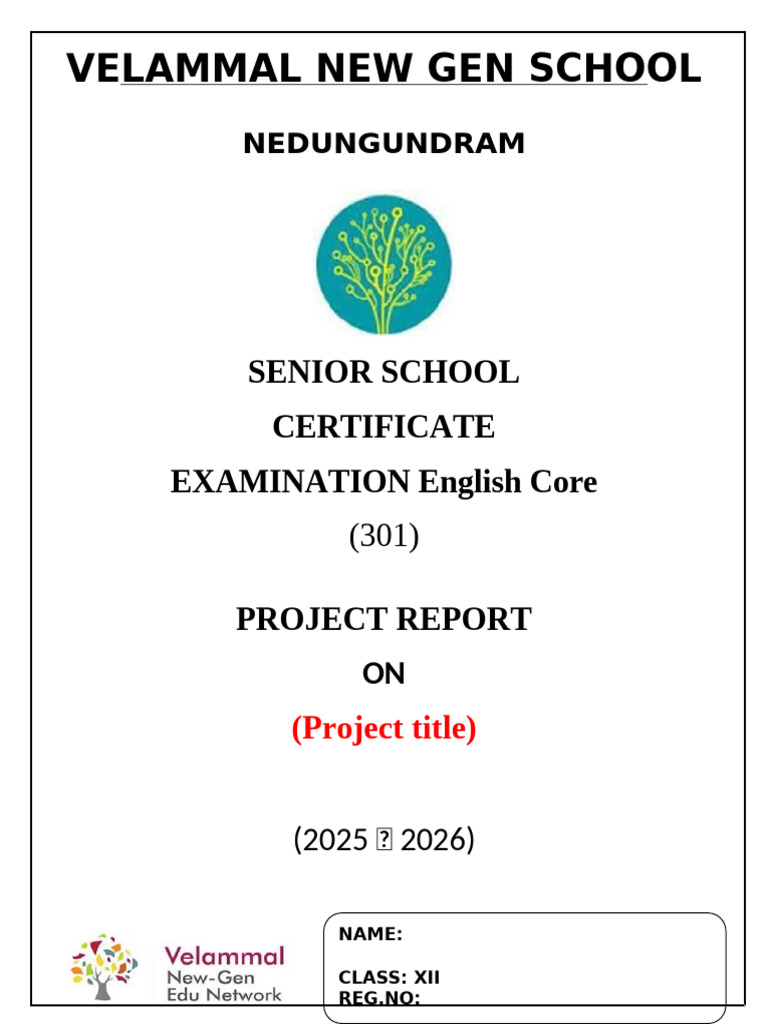 Project Front Page | PDF