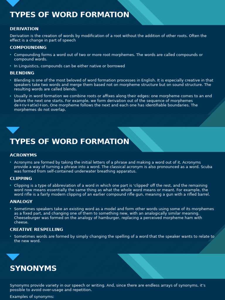 Building Advanced Vocabulary | PDF | Word | Acronym