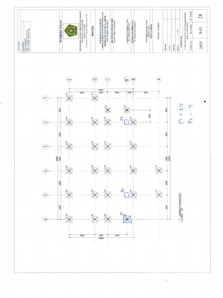 Koreksi Struktur Man 4 Lab & Perpus | PDF