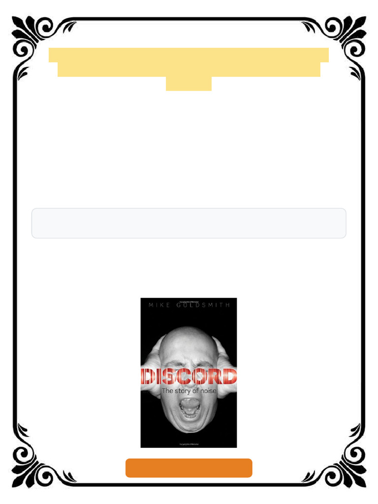 Discord The Story of Noise 1st Edition Mike Goldsmith ebook full ...