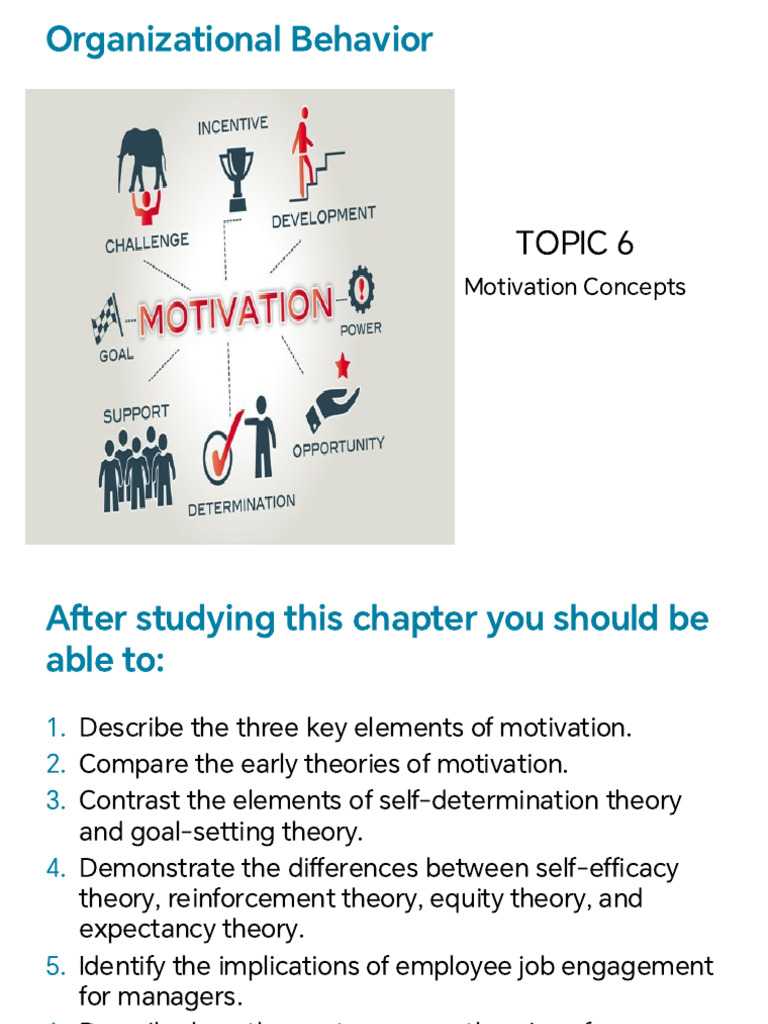 Topic 6 | PDF | Motivational | Motivation