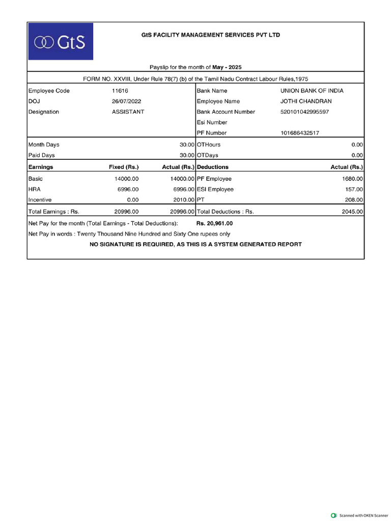 Jothi C - May'25 | PDF