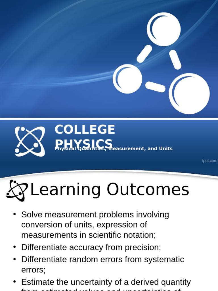 College Physics Lesson 1 | PDF | Physics | Measurement