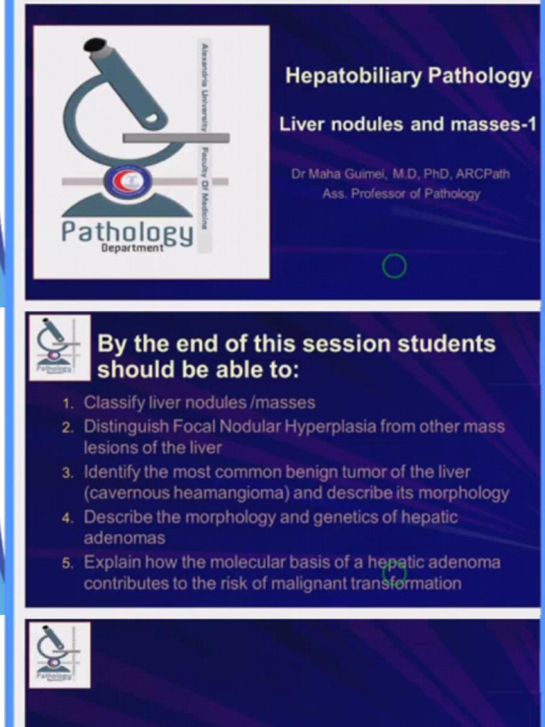 Hepatobiliary Pathology Lectures | PDF
