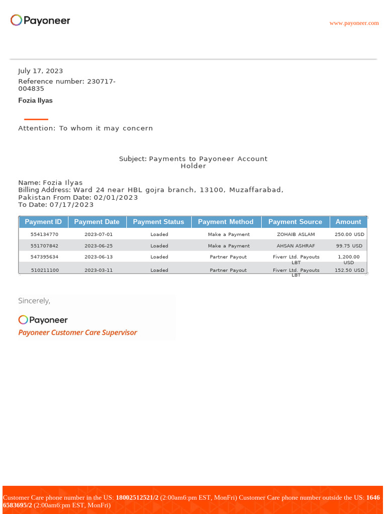 44189344 - Payment History | PDF
