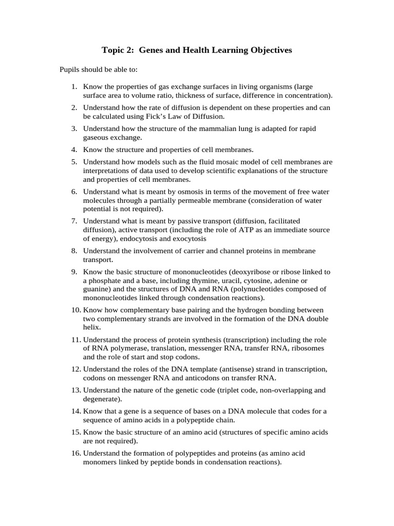 Genes, Health, and Membrane Biology | PDF | Dna | Gene
