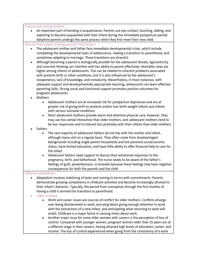 Parenting Challenges Across Cultures | PDF | Maternal Health | Human ...