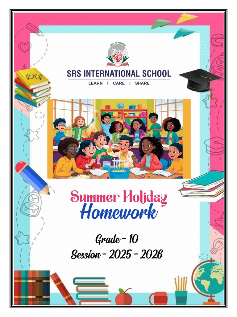 Holiday Homework Guidelines for Grade X | PDF | Homework | Learning