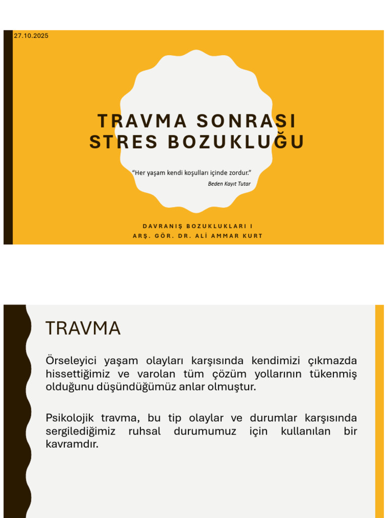 Hafta - TSSB | PDF