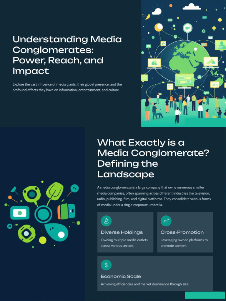 Understanding Media Conglomerates Power Reach and Impact | PDF | Mass ...