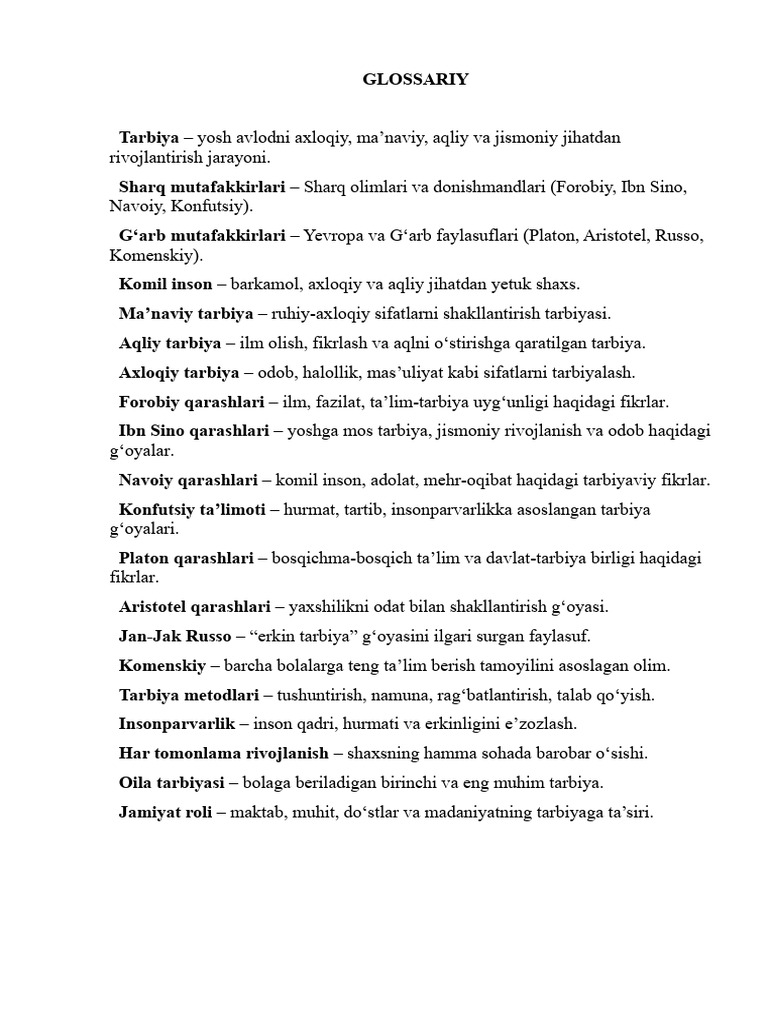 GLOSSARIY | PDF