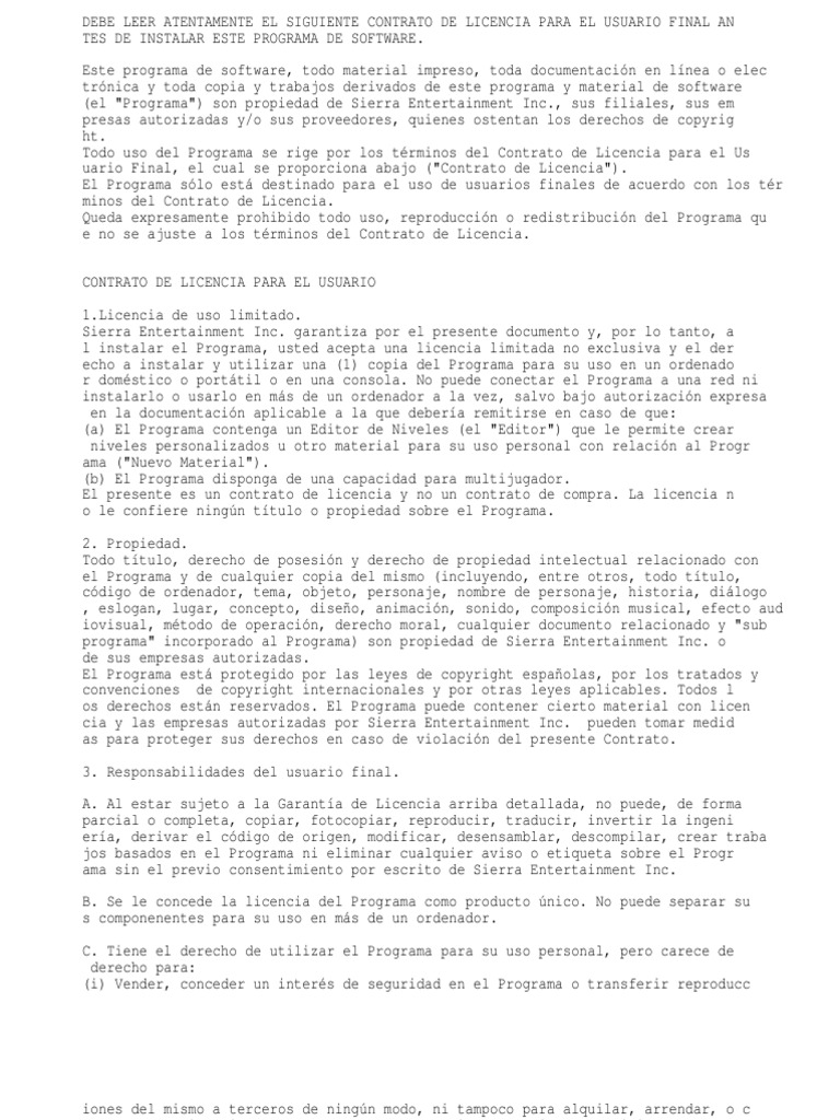 Eula | PDF | Negocios | Informática