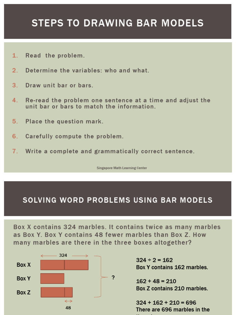 Solving Word Problems with Bar Models | PDF