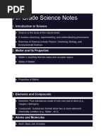 Grade 7 Science Short Notes Guide | PDF