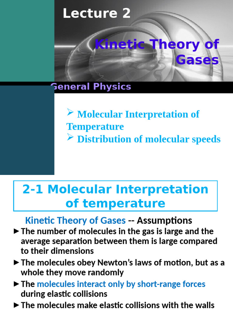 Lecture 2 | PDF | Gases | Temperature