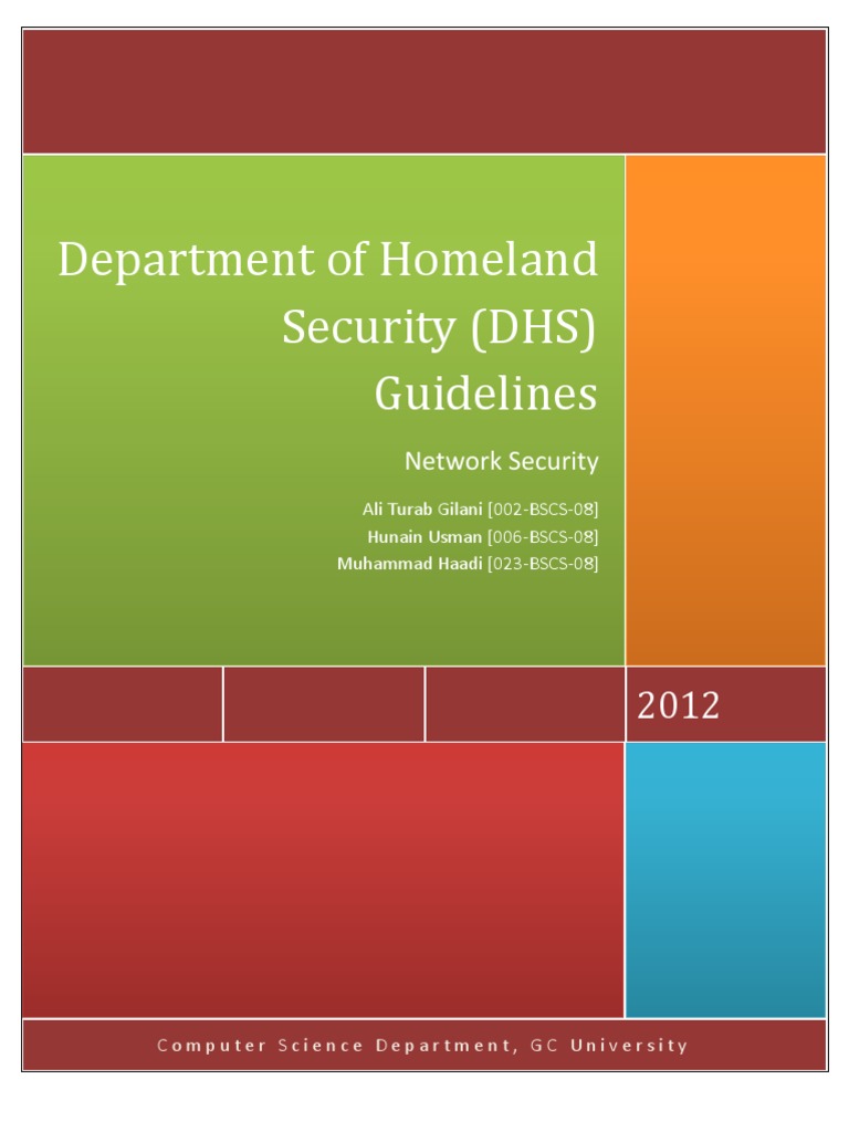 Department of Homeland Security (DHS) Guidelines | PDF | United States ...