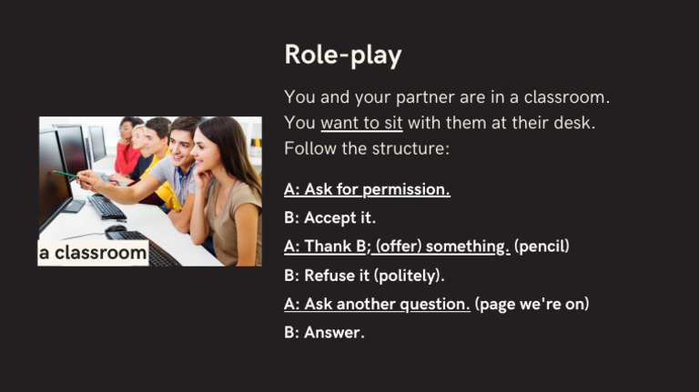 Classroom Role-Play Dialogue Guide | PDF
