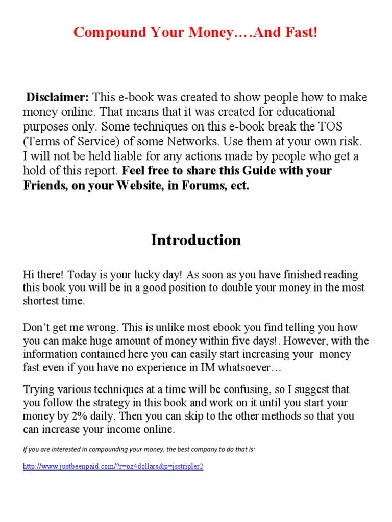 How To Multiply Your Money FAST | PDF | Bonds (Finance) | Option (Finance)