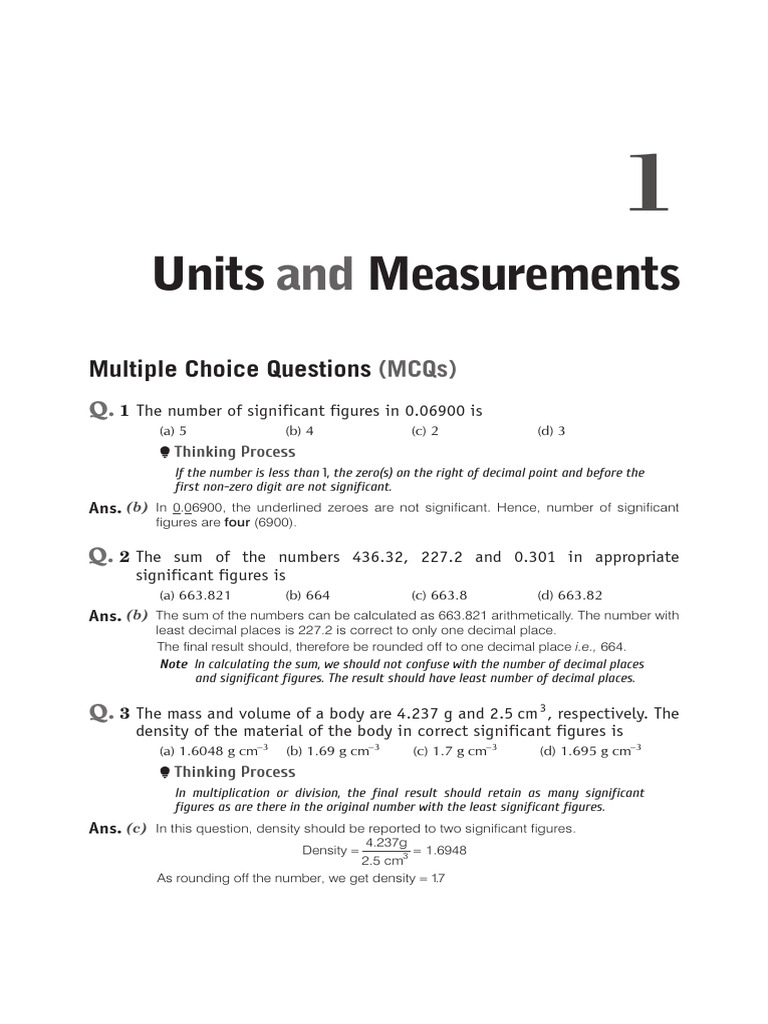 Units and Measurements | PDF | Significant Figures | Numbers