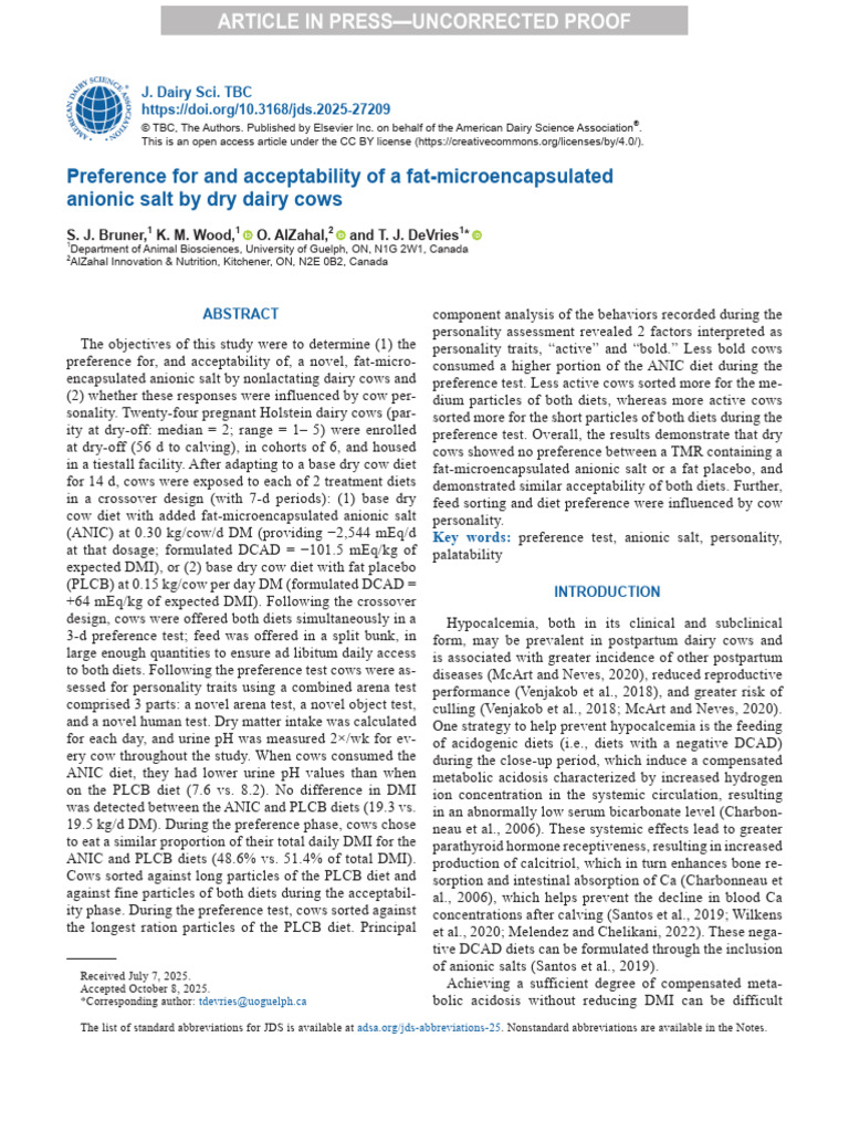 Sales Anionicas - Preference For and Acceptability of A Fat ...