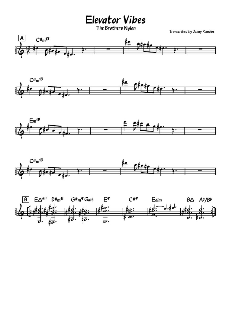 Elevator Vibes (Updated) | PDF