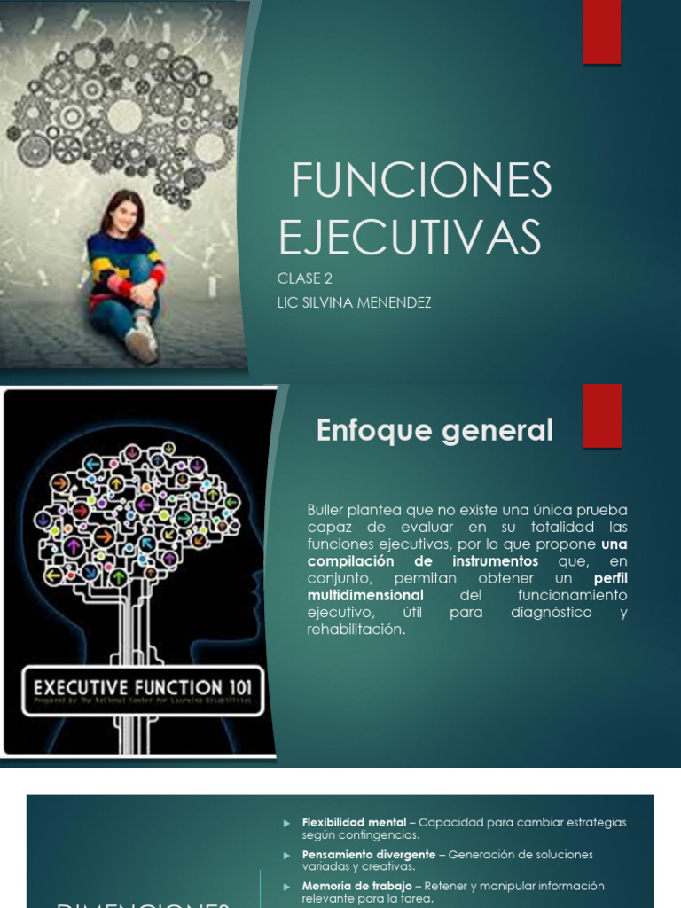 Clase Funciones Ejecutivas 2 | PDF | Memoria de trabajo | Memoria