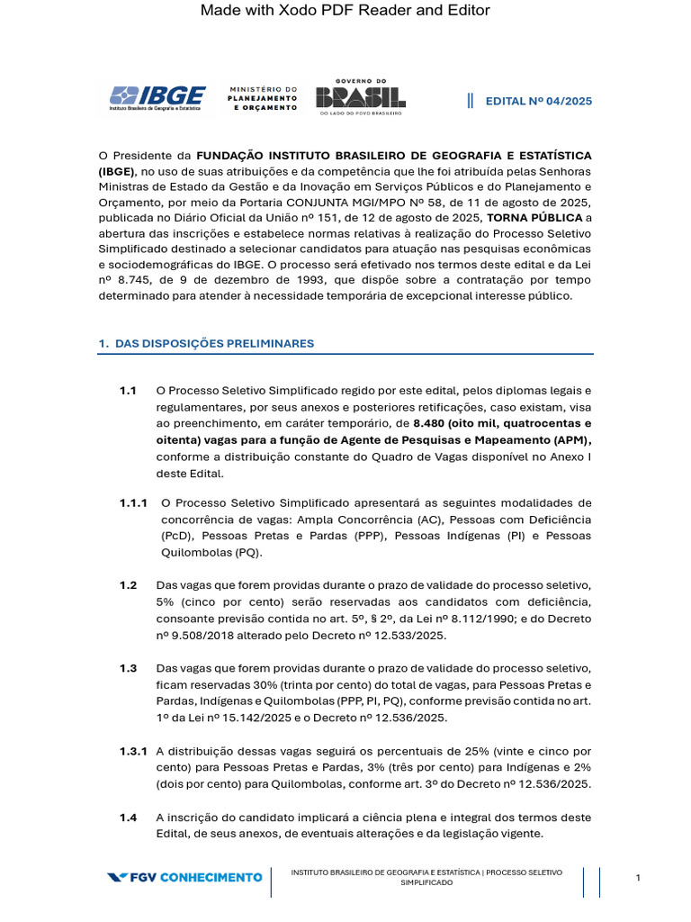 -pss_apm_2025-minuta_edital_v1.8-final_14.11-1 | PDF | Brasil | Geografia