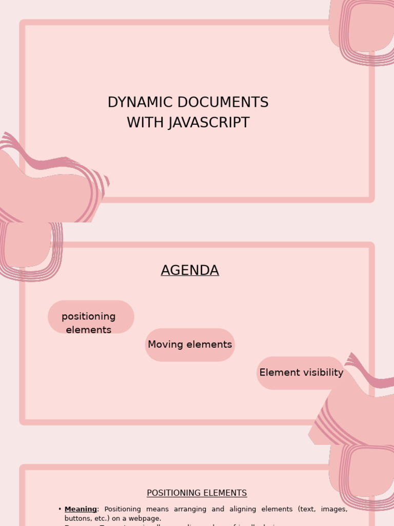 Dynamic Documents With Javascript_072053 | PDF | Web Page | Html