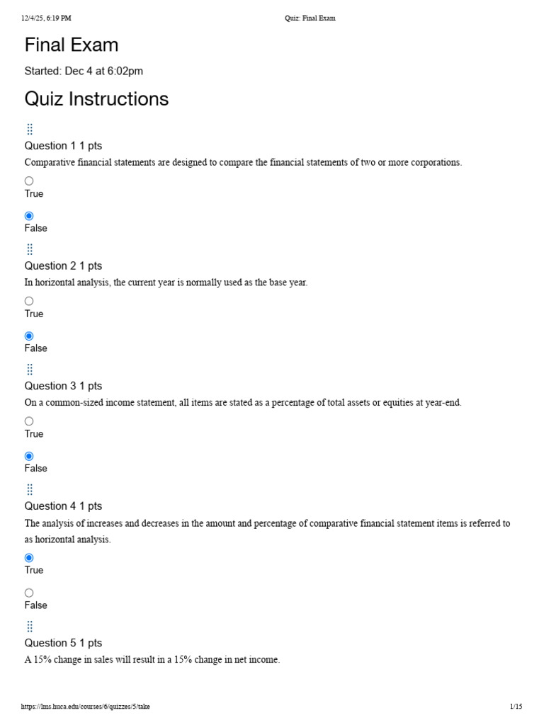 Quiz_ Final Exam | PDF | Partnership | Bonds (Finance)